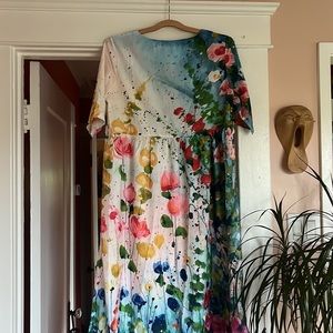 Dresspy | Dresses | Nwt Gorgeous Autumn Watercolor Print Dress | Poshmark